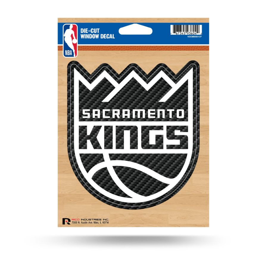 Sacramento Kings - Die Cut Carbon Fiber Vinyl Sticker at Sticker Shoppe