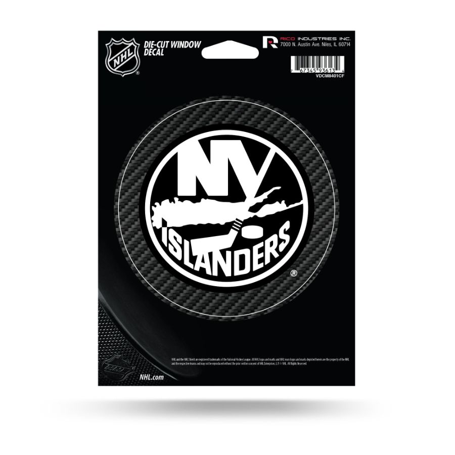 New York Islanders - Die Cut Carbon Fiber Vinyl Sticker at Sticker Shoppe