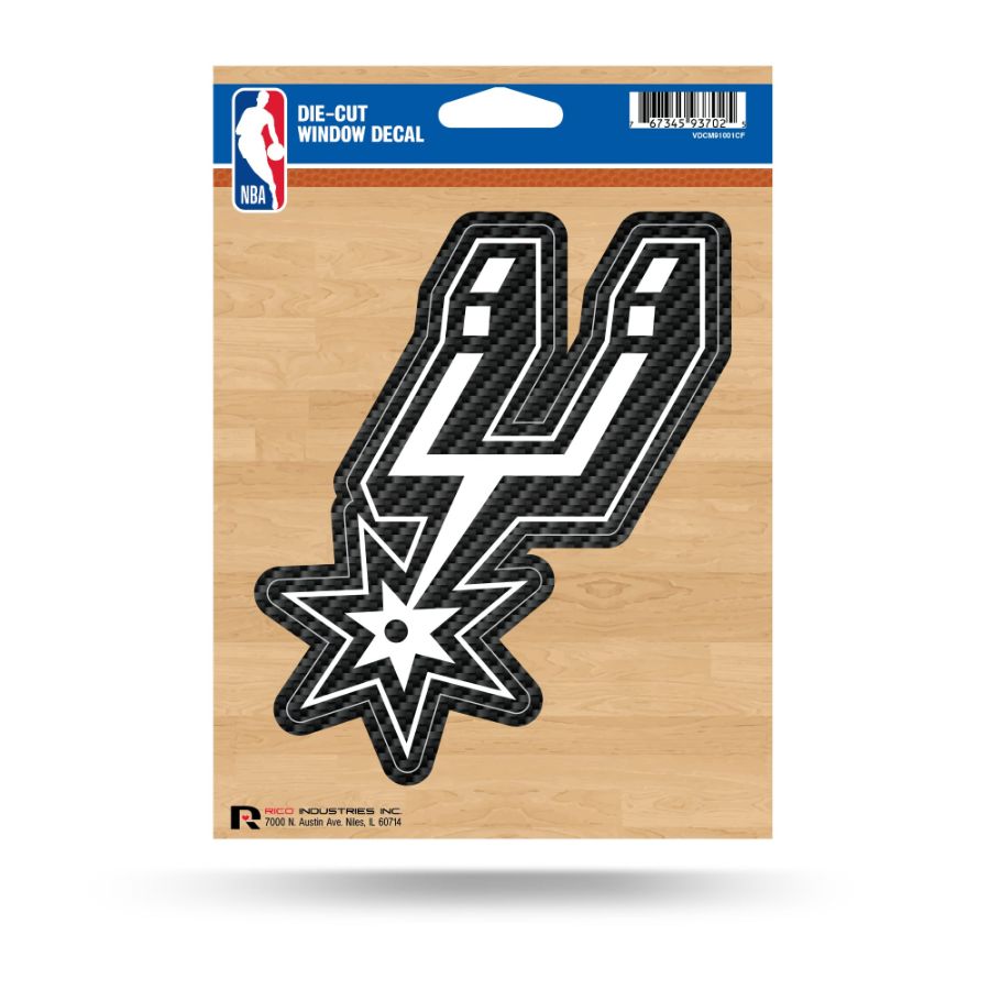 San Antonio Spurs - Die Cut Carbon Fiber Vinyl Sticker at Sticker Shoppe