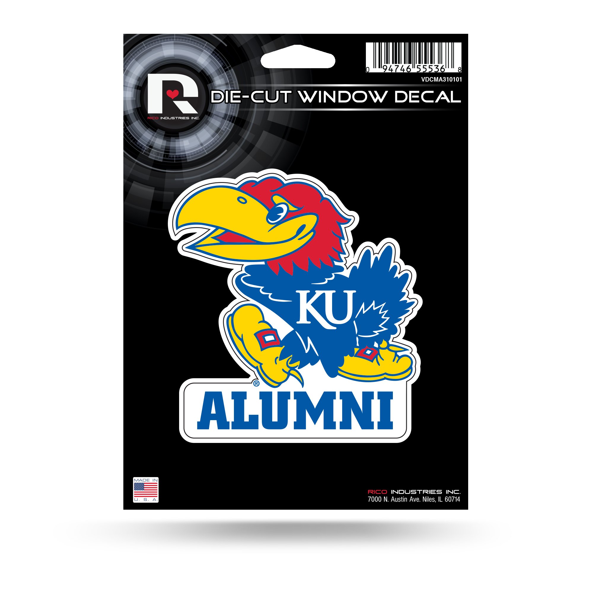 University Of Kansas Jayhawks Alumni - Die Cut Vinyl Sticker at Sticker ...