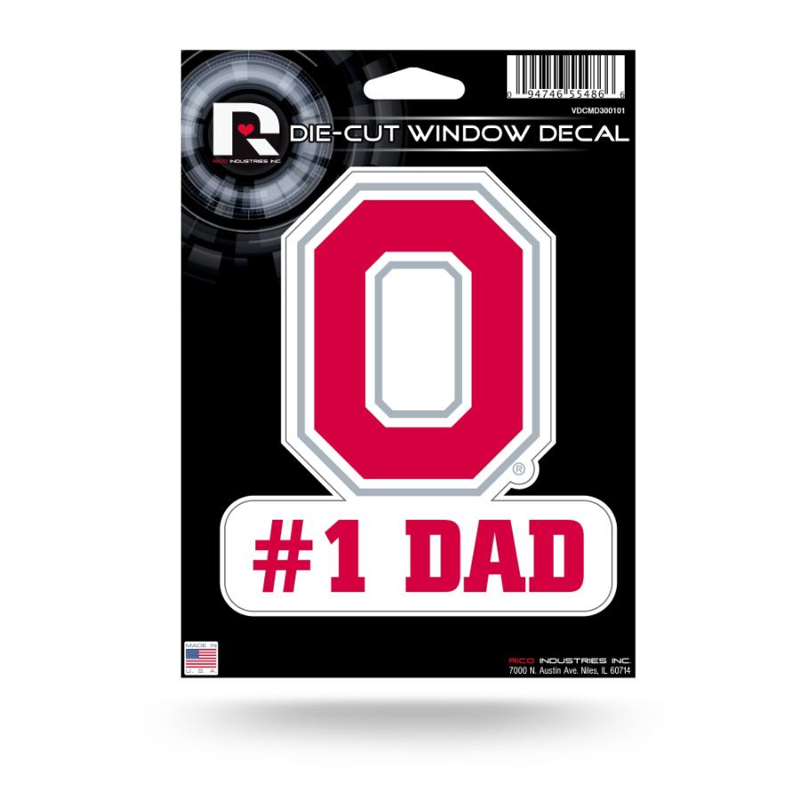 Ohio State University Buckeyes #1 Dad - Die Cut Vinyl Sticker at ...