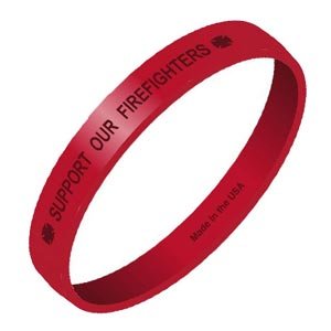 Support Our Firefighters - Wristband at Sticker Shoppe