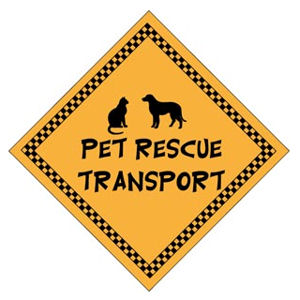 Pet Rescue Transport - Yellow Transport Magnet at Sticker Shoppe