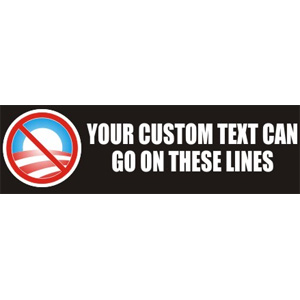 Custom Anti Obama - Bumper Sticker at Sticker Shoppe