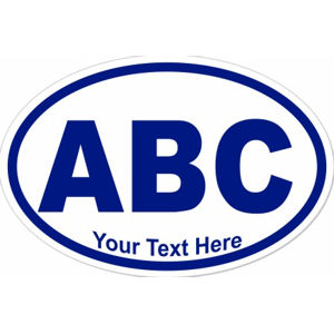 Custom Color Oval Stickers at Sticker Shoppe