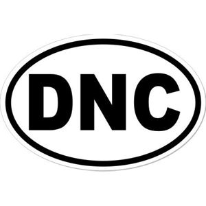 DNC - Oval Sticker at Sticker Shoppe