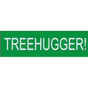 Treehugger - Bumper Sticker at Sticker Shoppe
