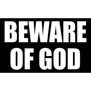 Beware of God - Sticker at Sticker Shoppe