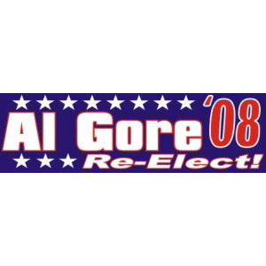 Al Gore For President - Bumper Sticker at Sticker Shoppe