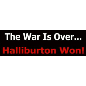 Halliburton Won - Bumper Sticker at Sticker Shoppe