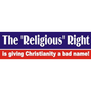 Religious Right - Bumper Sticker at Sticker Shoppe