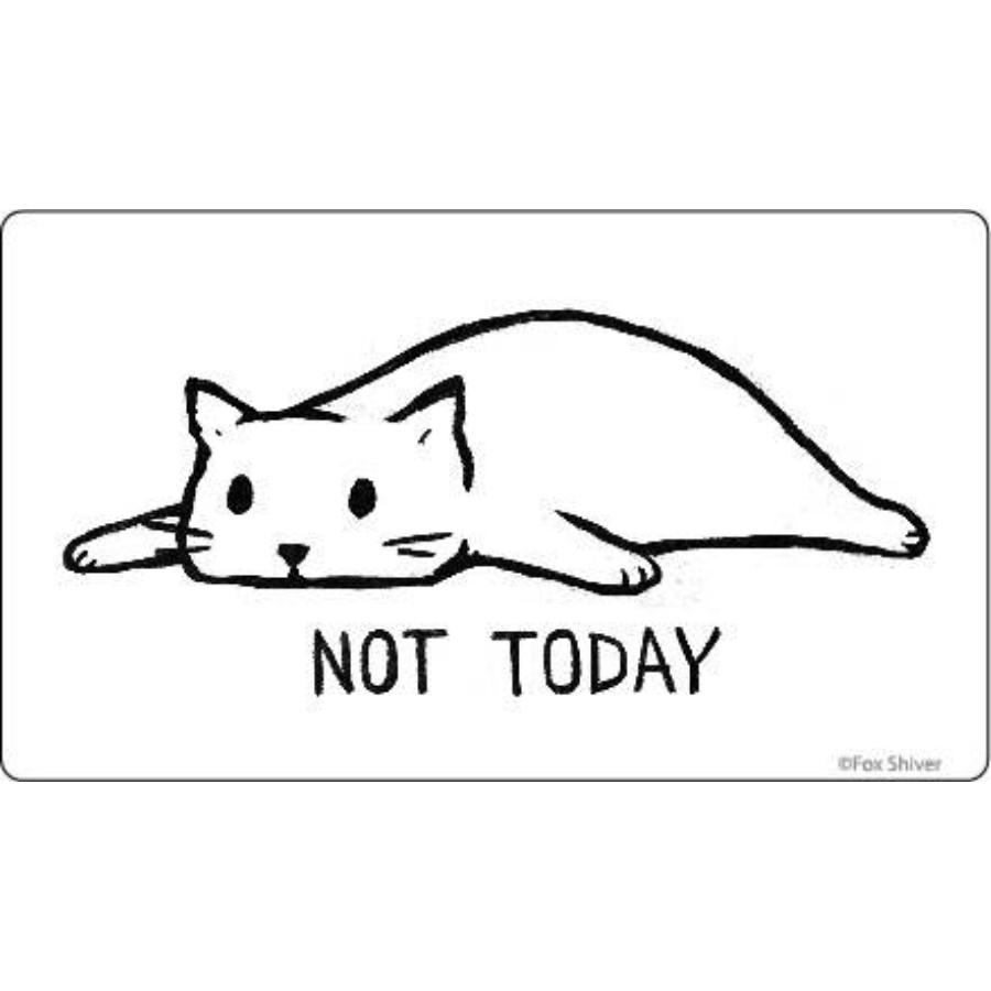 Not Today Cat - Vinyl Sticker at Sticker Shoppe