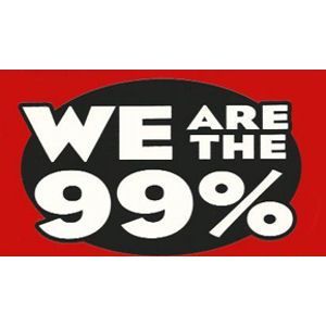 We Are The 99% - Sticker at Sticker Shoppe