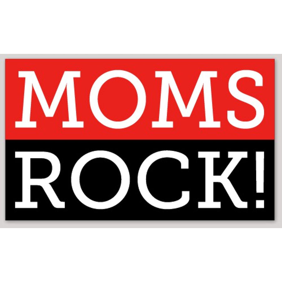 Moms Rock - Vinyl Sticker at Sticker Shoppe