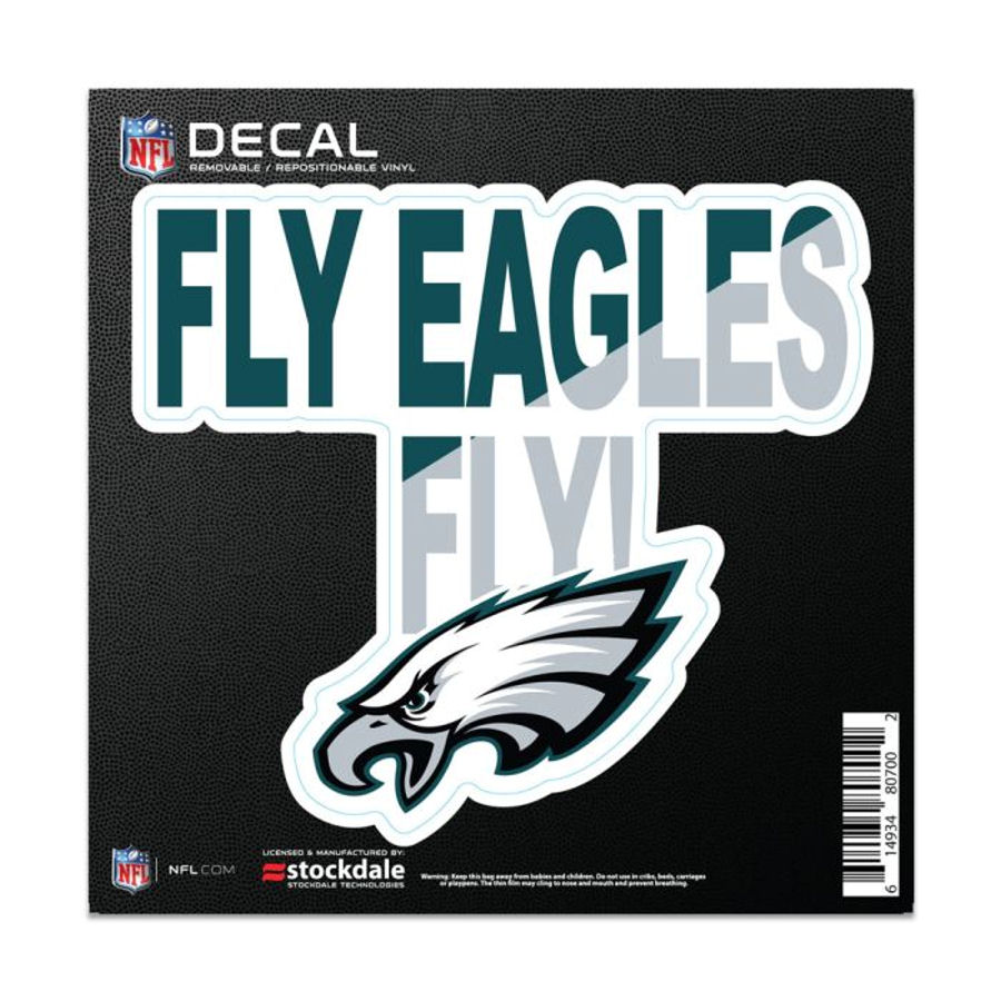 Philadelphia Eagles - 4x4 Gold Metallic Die Cut Decal at Sticker Shoppe