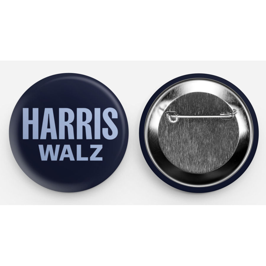 Harris Walz - Round 2.25 Inch Button at Sticker Shoppe