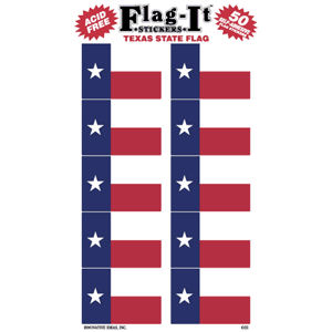 Texas State Flag - Pack Of 50 Mini Stickers at Sticker Shoppe