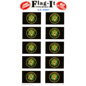 Army Flag - Pack Of 50 Mini Stickers at Sticker Shoppe