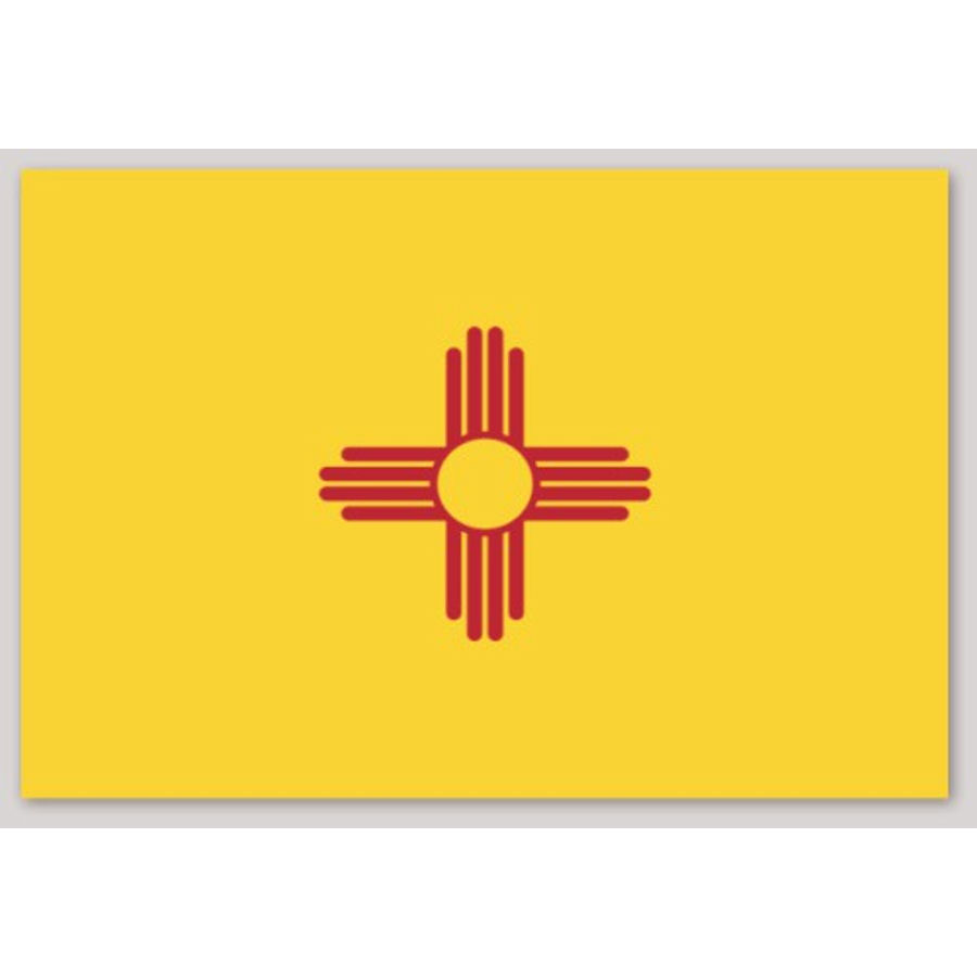 New Mexico State Flag - Vinyl Sticker at Sticker Shoppe