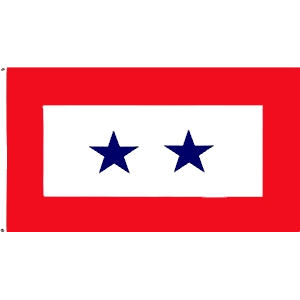 Service 2 Star Banner - Vinyl Sticker at Sticker Shoppe