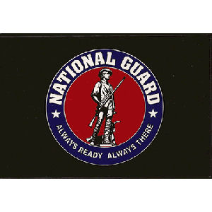 National Guard - Flag Sticker at Sticker Shoppe