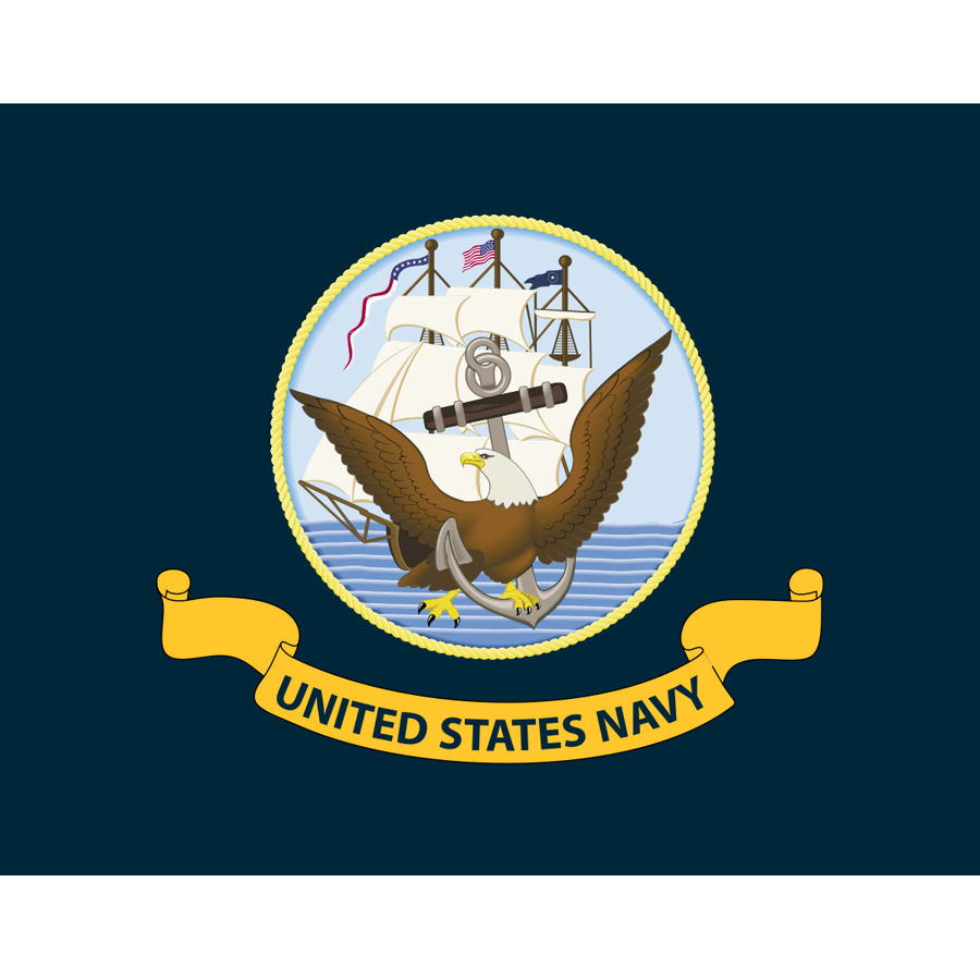 United States Navy - Flag Sticker at Sticker Shoppe