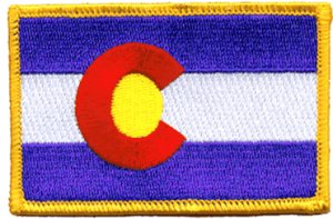 Colorado Flag - Embroidered Iron On Patch at Sticker Shoppe