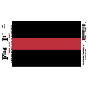 Thin Red Line Flag - Vinyl Sticker at Sticker Shoppe