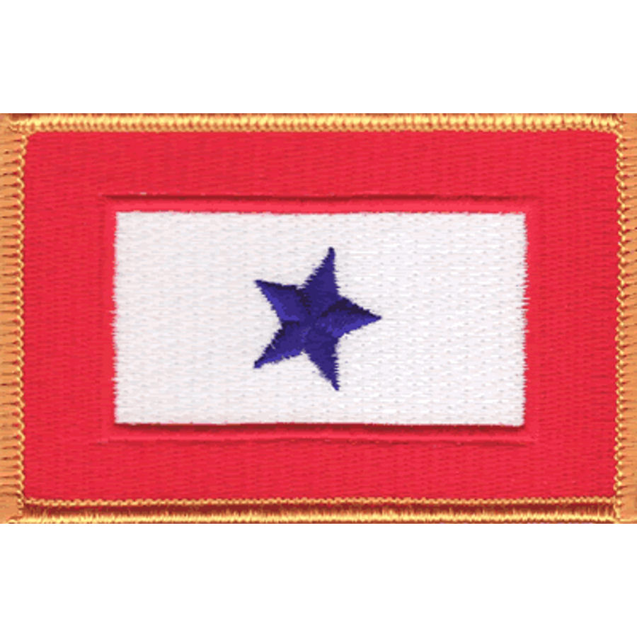 Service Banner Mother One Star Flag - Embroidered Iron-On Patch at ...