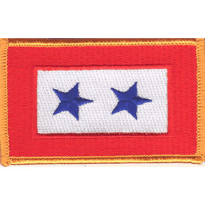 Service Banner Mother Two Star Flag - Embroidered Iron On Patch at ...