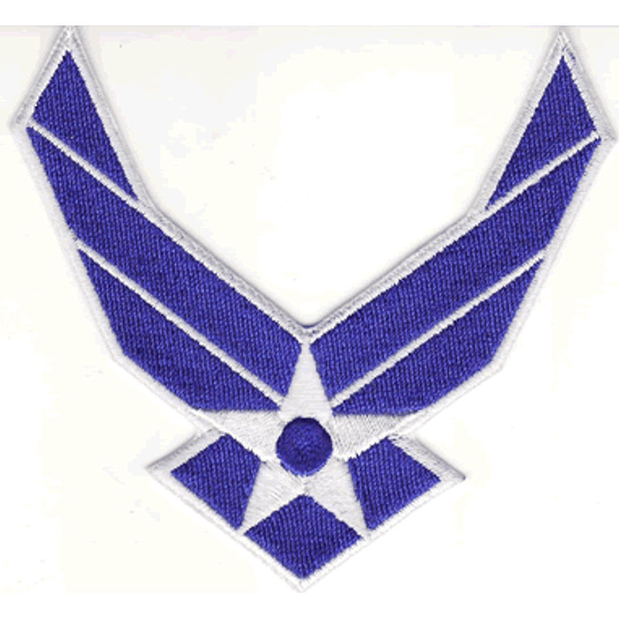 Air Force Logo - Embroidered Iron-On Patch at Sticker Shoppe