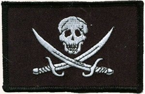 Jack Rackam - Embroidered Iron On Patch at Sticker Shoppe