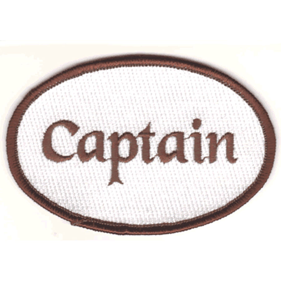 Captain - Embroidered Iron-On Patch at Sticker Shoppe
