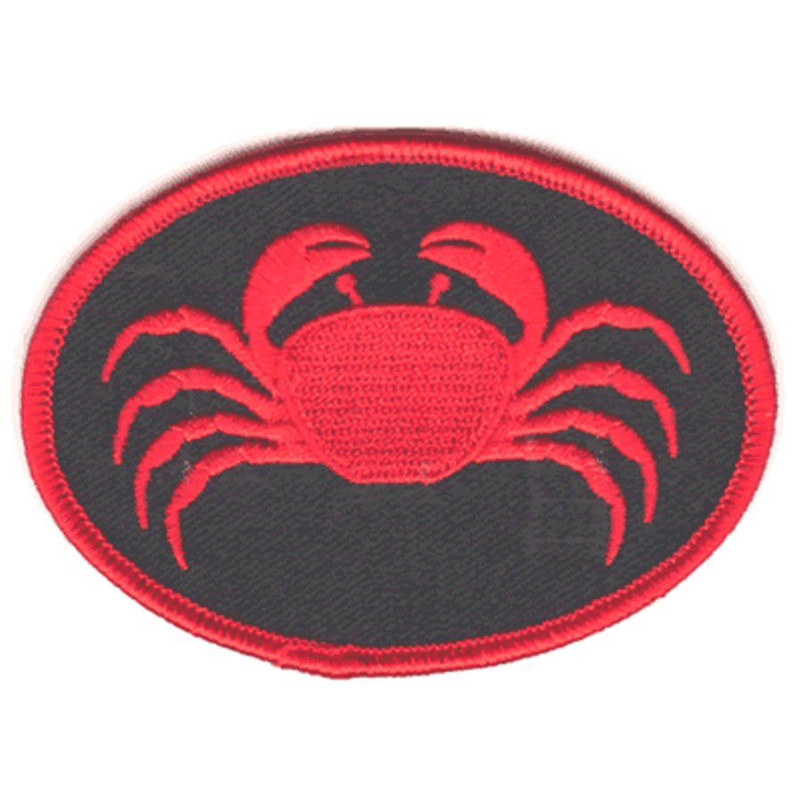 Crab - Embroidered Iron-On Patch at Sticker Shoppe