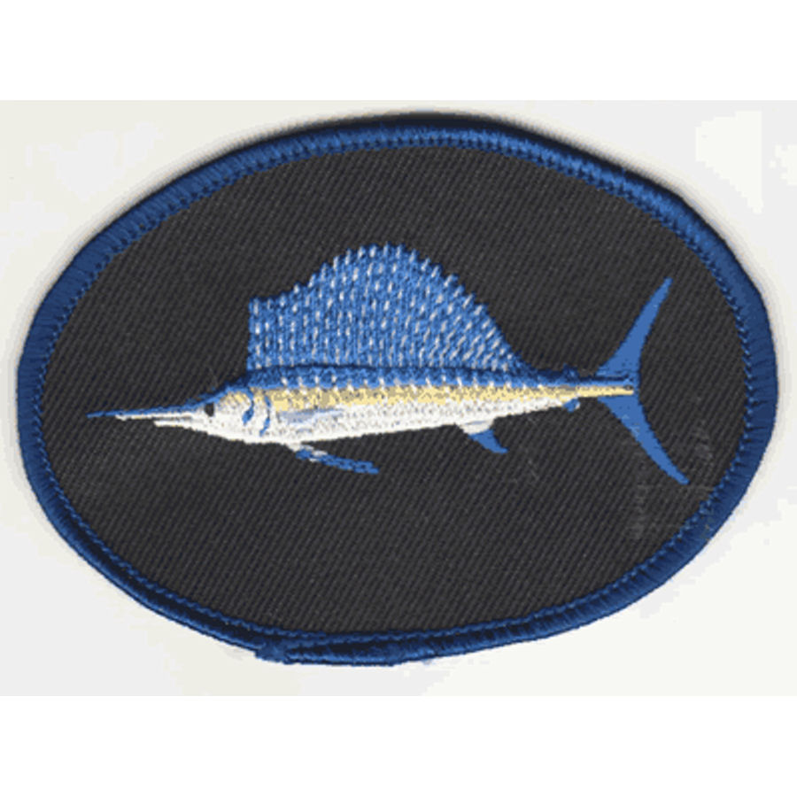 Sailfish - Embroidered Iron-On Patch at Sticker Shoppe