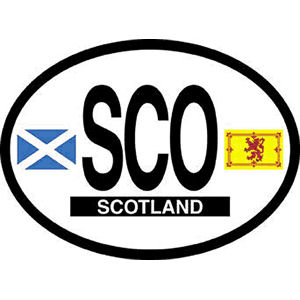 SCO Scotland - Reflective Oval Sticker at Sticker Shoppe