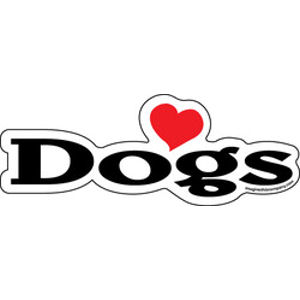 I Love Dogs - Magnet at Sticker Shoppe