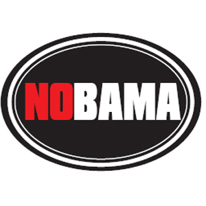 NOBAMA - Oval Magnet at Sticker Shoppe