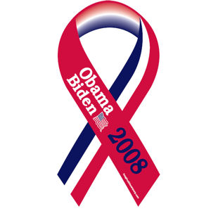 Obama Biden 2008 - Ribbon Magnet at Sticker Shoppe
