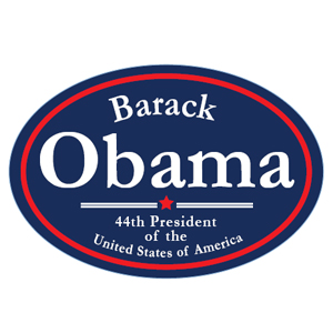 President Obama - Oval Magnet at Sticker Shoppe