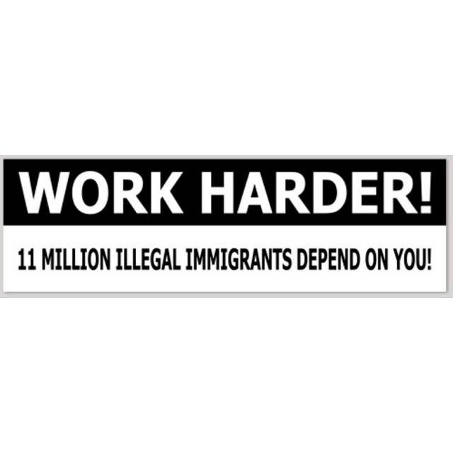 Anti Illegal Immigration Bumper Stickers