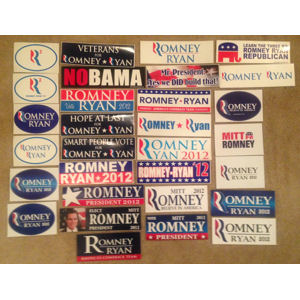 Mitt Romney Paul Ryan 2012 Sticker Collection at Sticker Shoppe